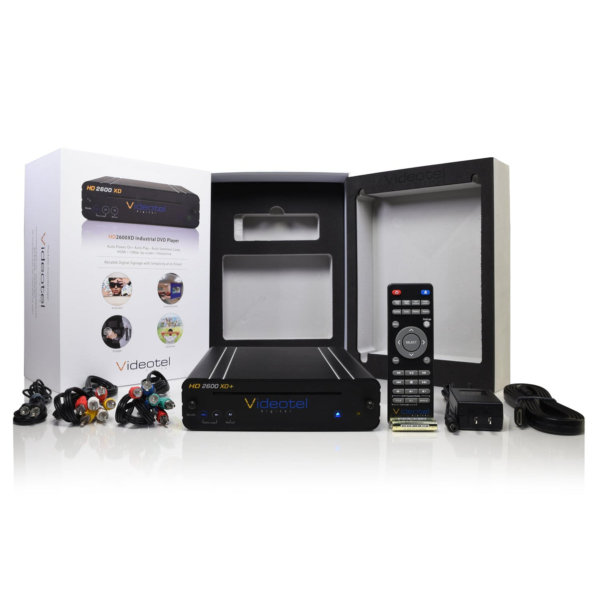 Rebuilt HD2600XD+ Industrial Grade Looping and/or Preview DVD Player ...